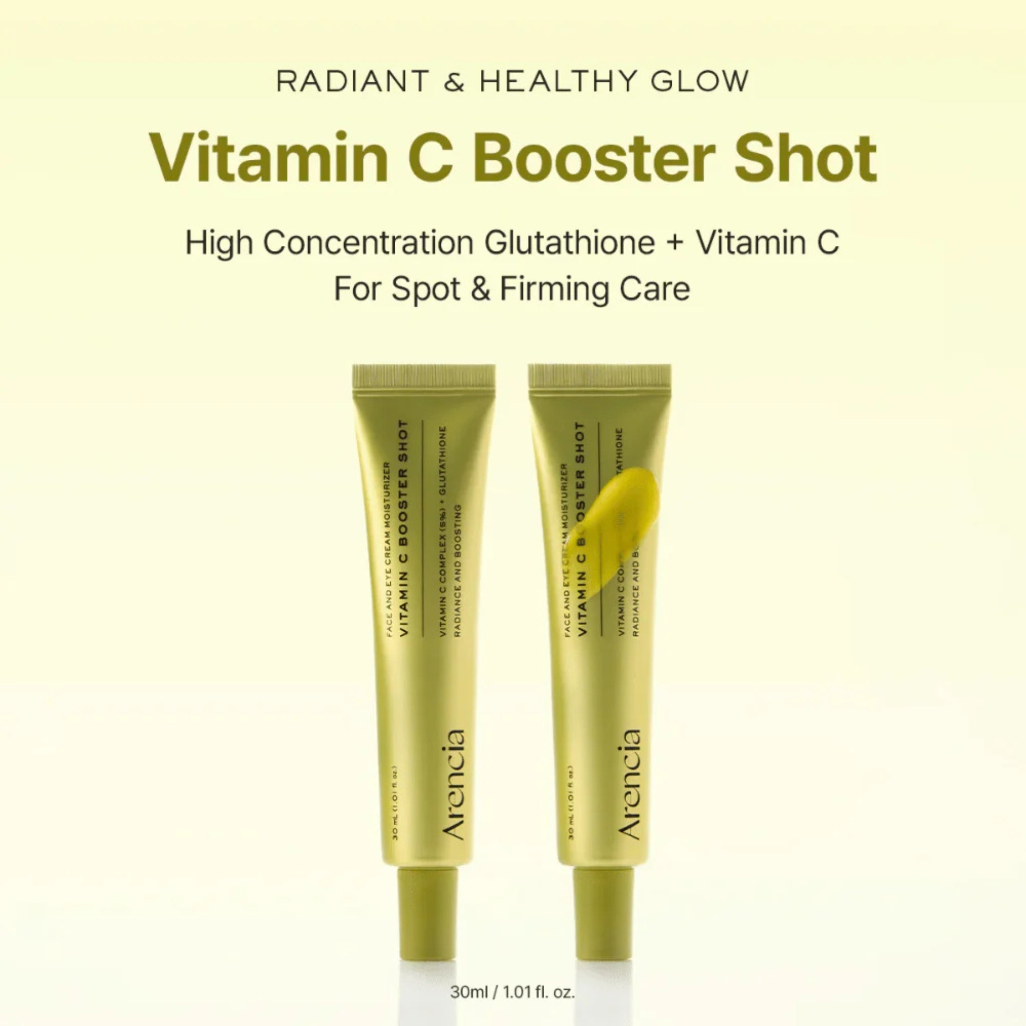 ARENCIA Vitamin C Booster Shot 30ml | Brightening Korean Serum | Lengbox UK