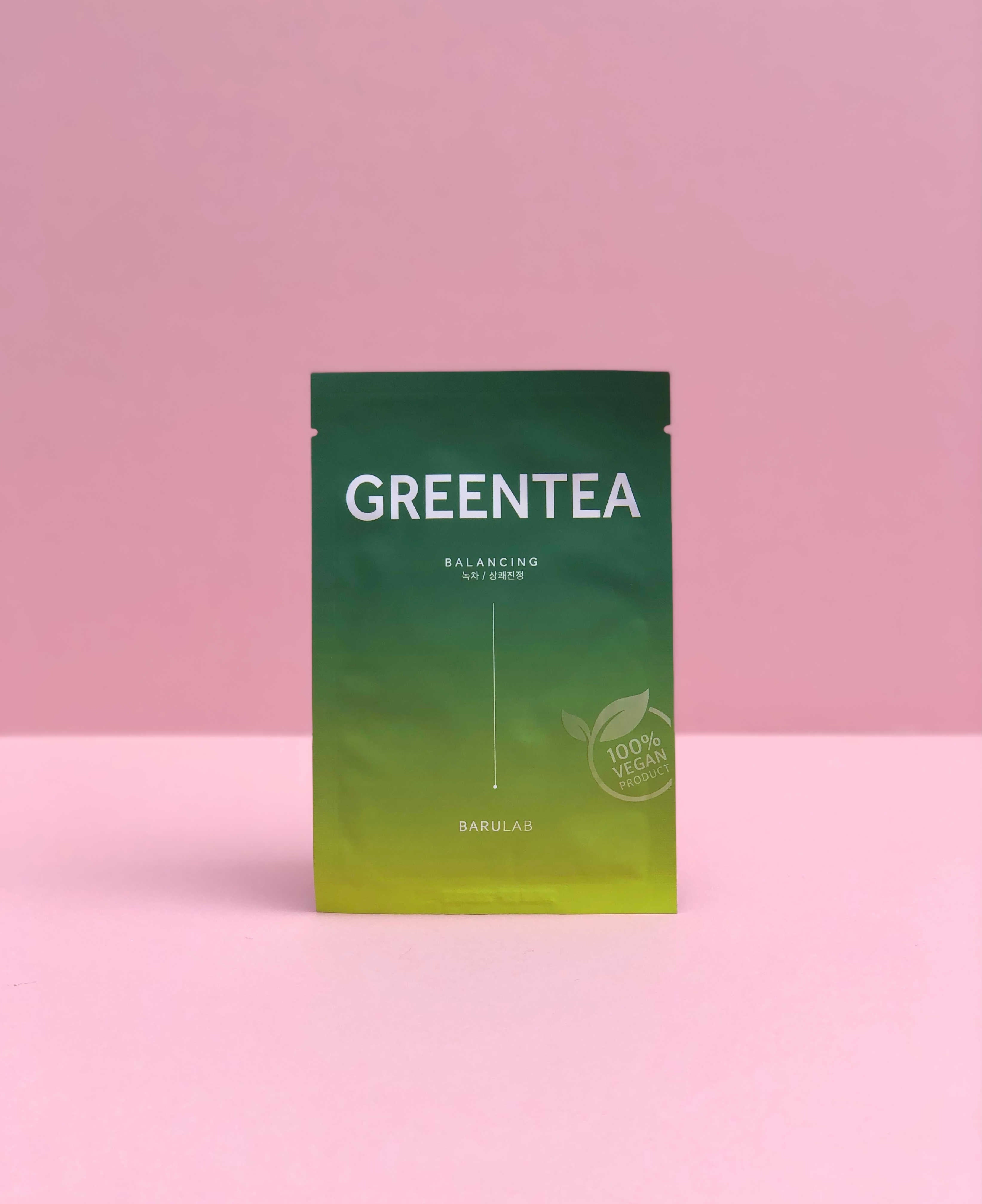 BARULAB The Clean Vegan Green Tea Mask Sheet | Balancing Sheet Mask ...