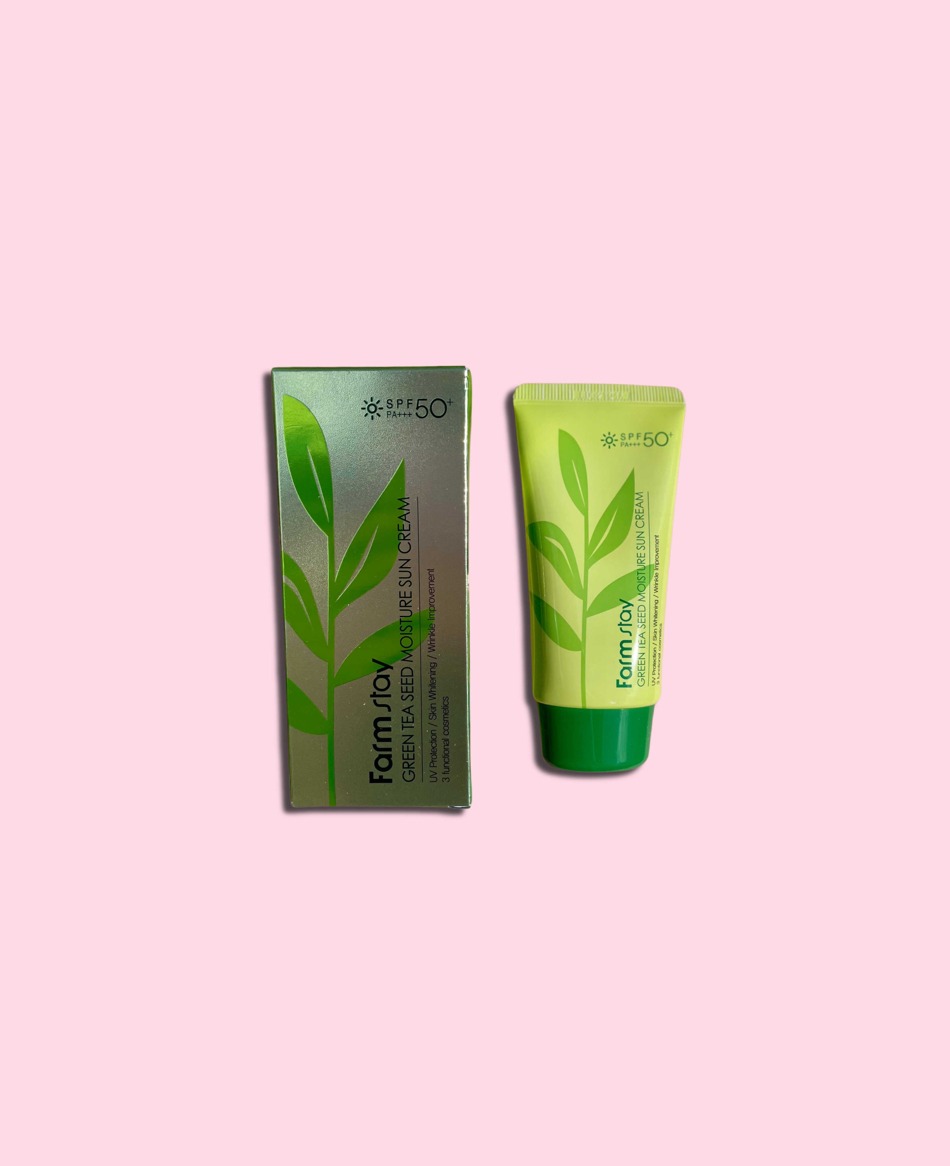 FARM STAY Green Tea Seed Moisture Sun Cream SPF50+ PA+++ | Sunscreen ...